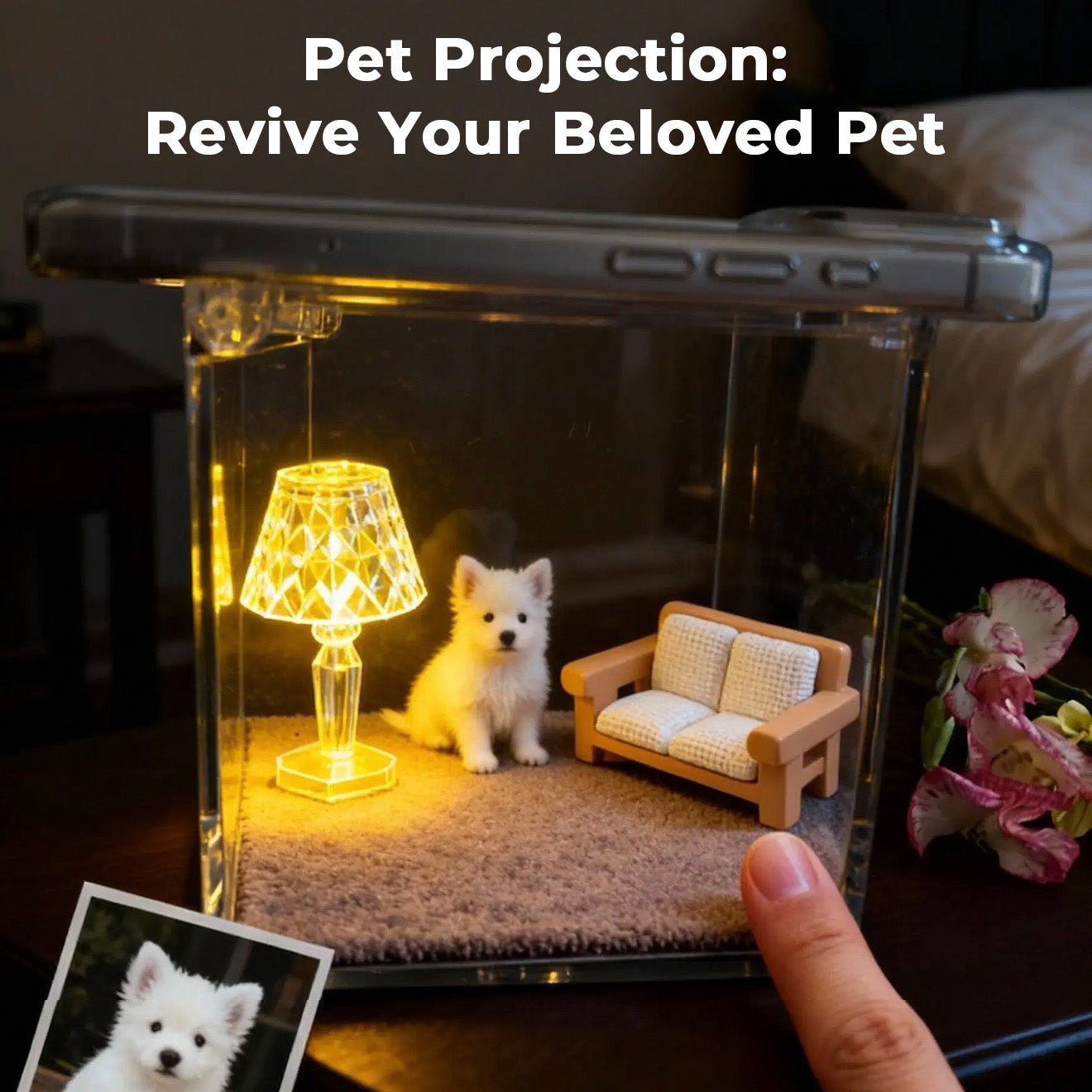 Custom Pet Holographic Memorial Box – DIY Pet Digital Shrine – PetPalsDIY