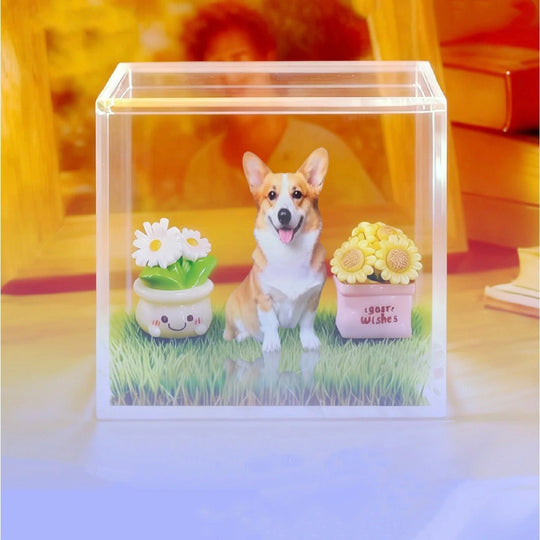 Custom Pet Holographic Memorial Box – DIY Pet Digital Shrine – PetPalsDIY
