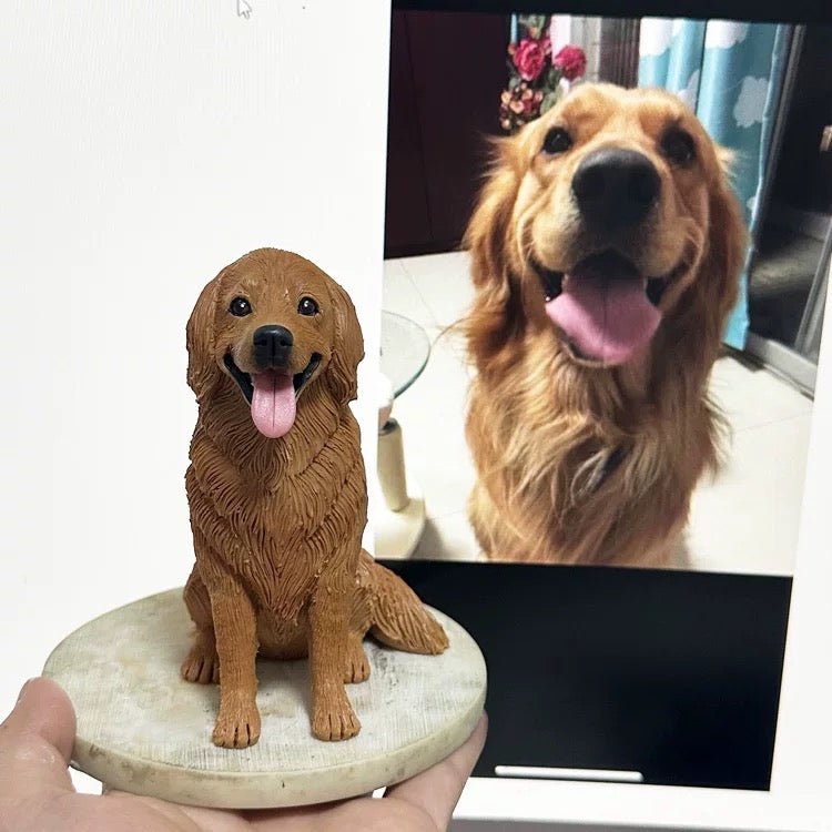 Handmade Personalized Full-Body Pet Figurine – Custom Dog/Cat Statue ...