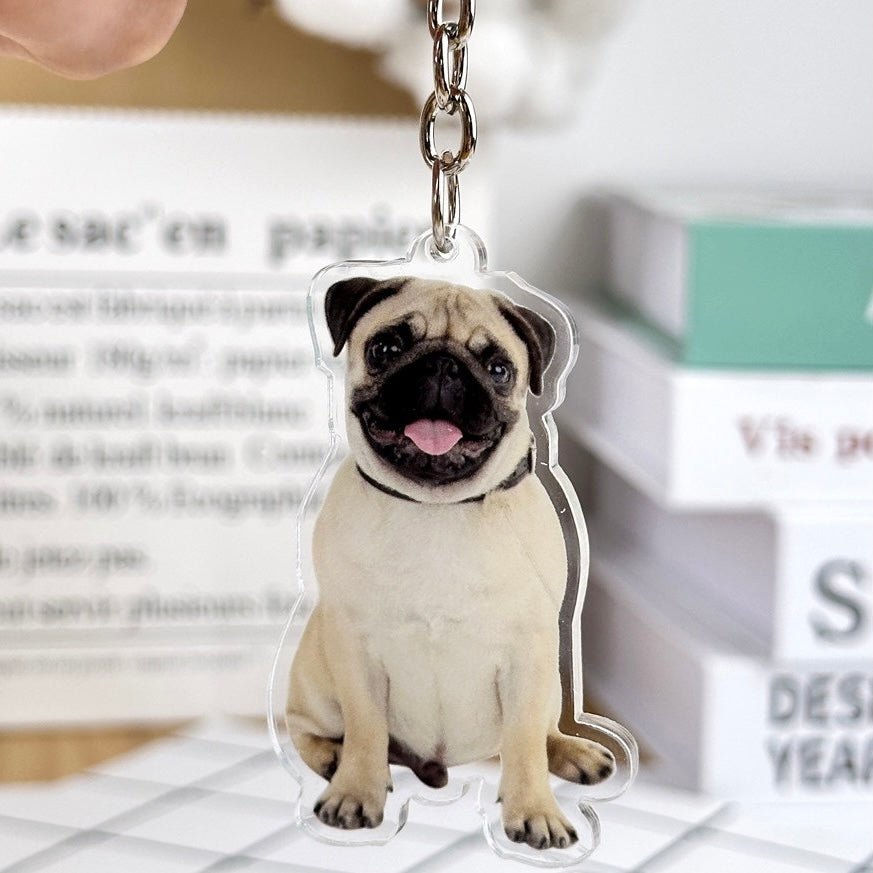 Personalized Pet Acrylic Keychain - PetPalsDIY.com
